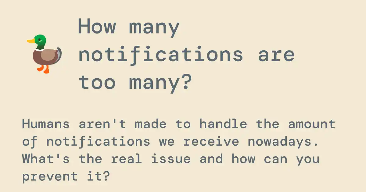 How many notifications are too many?
